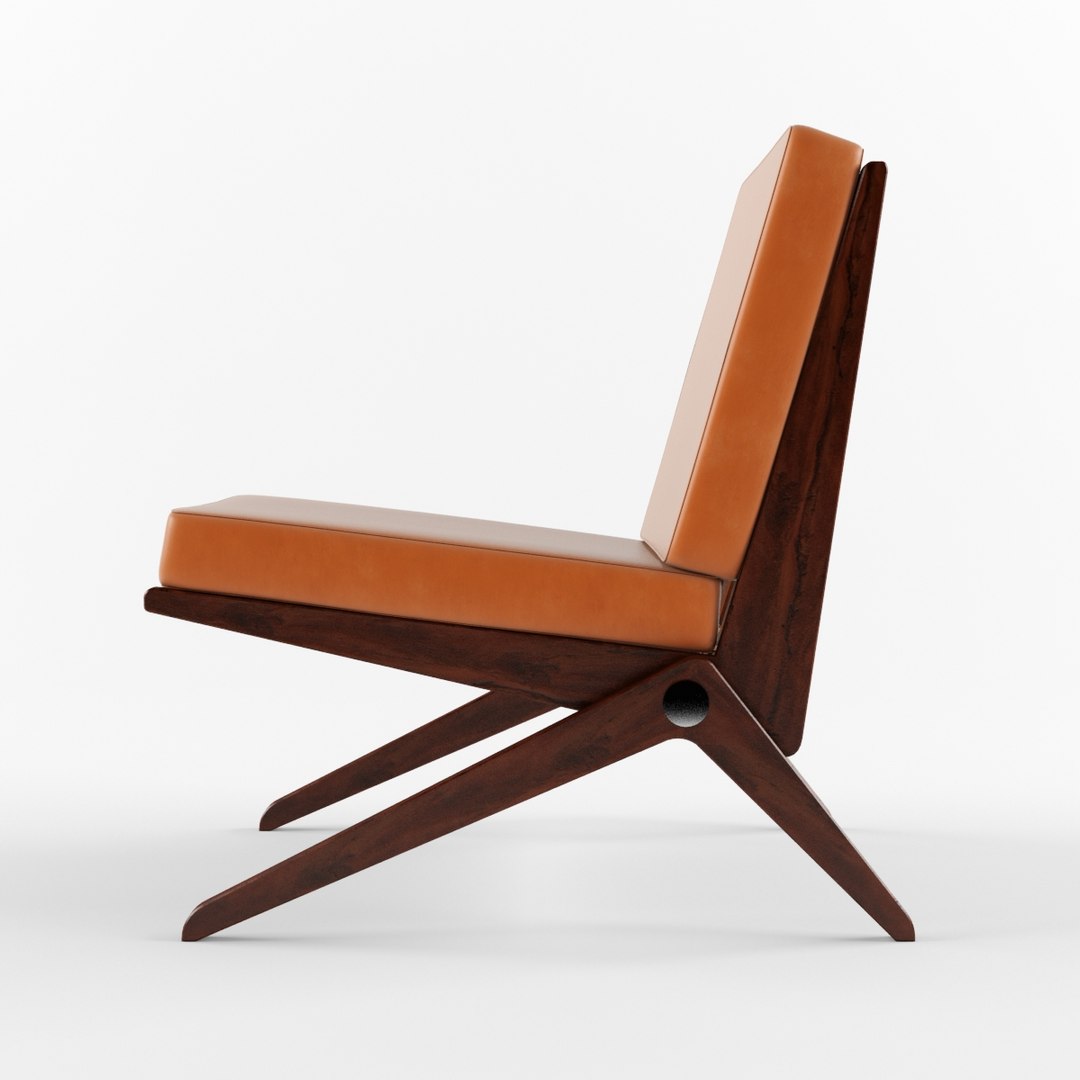 scissor chair pierre 3d model