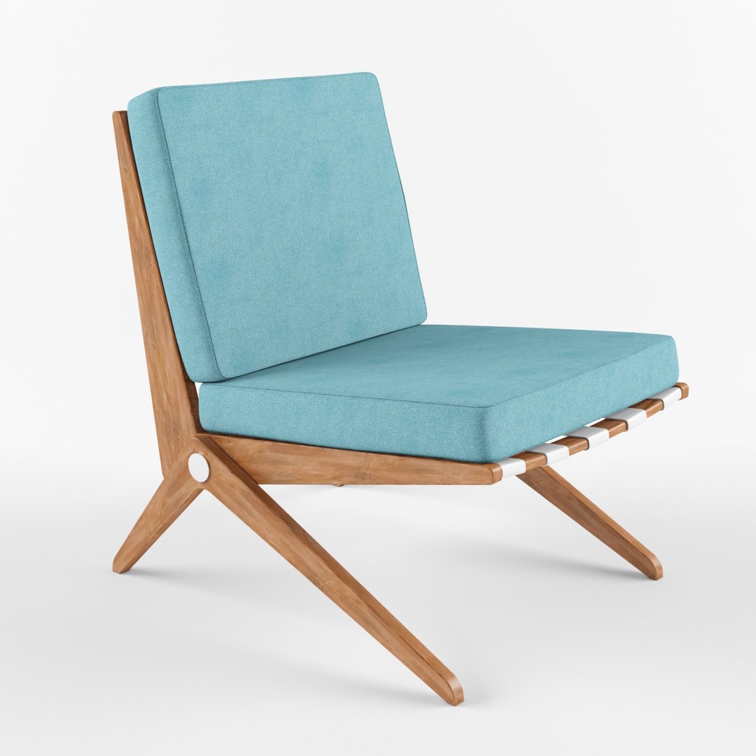 scissor chair pierre 3d model