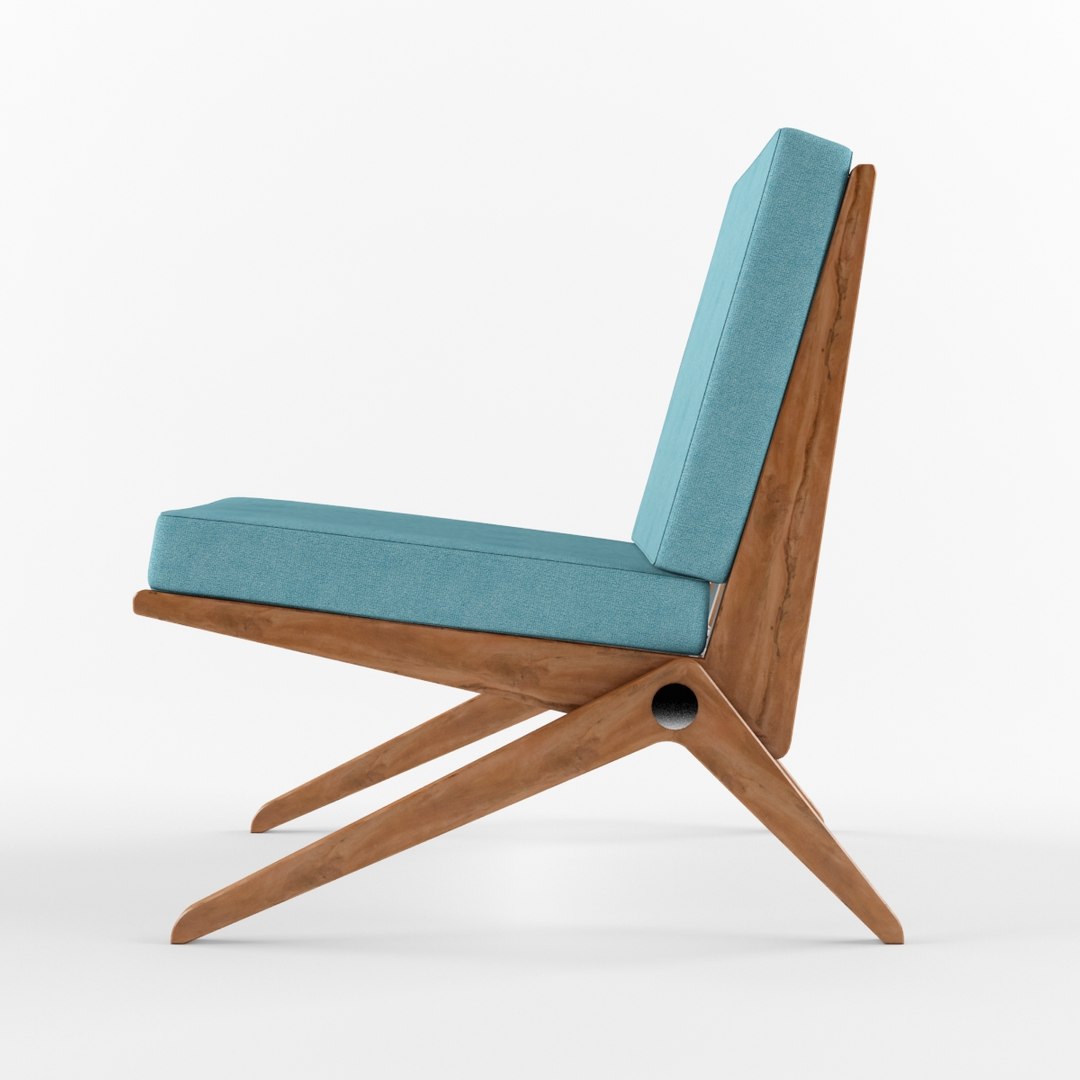 scissor chair pierre 3d model