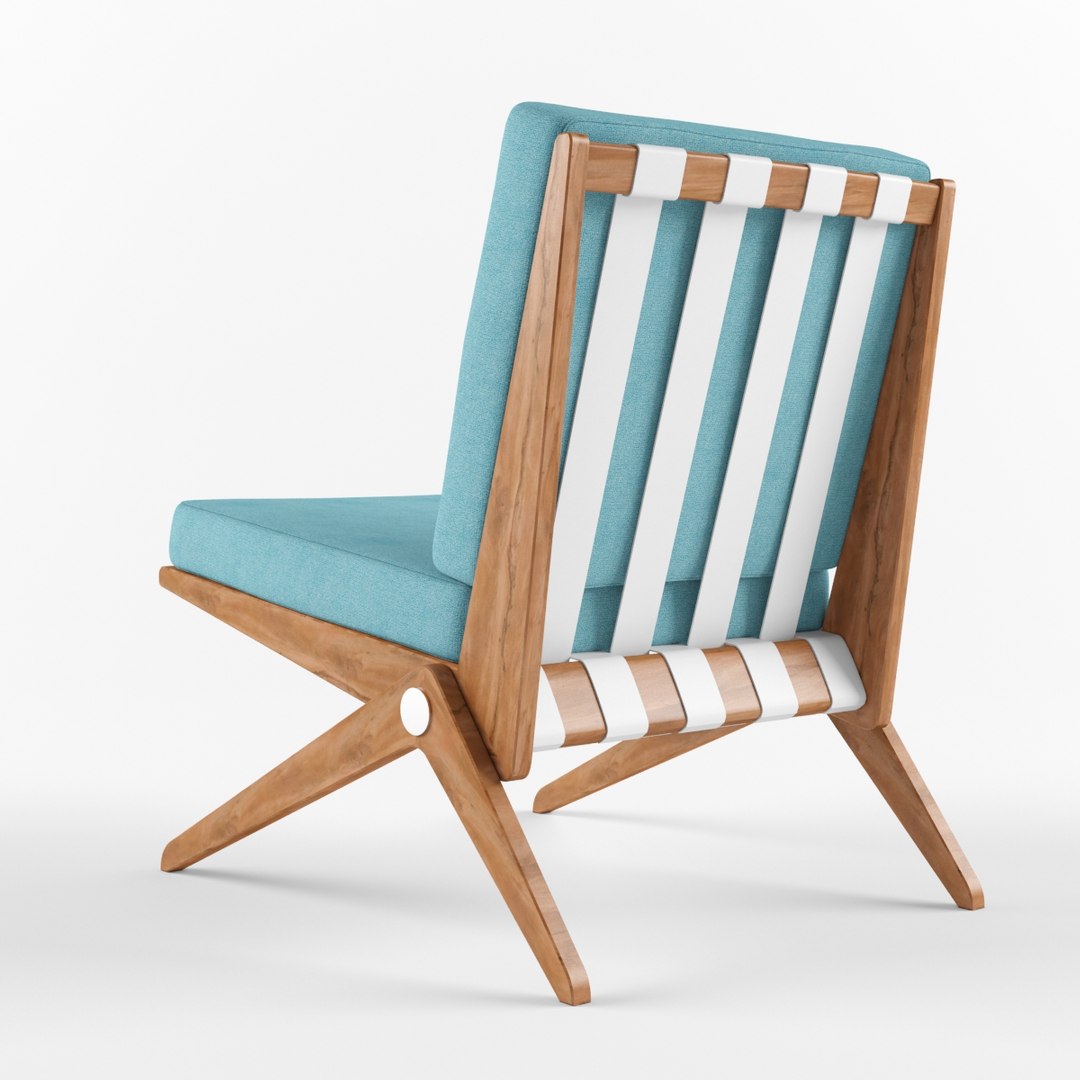 scissor chair pierre 3d model