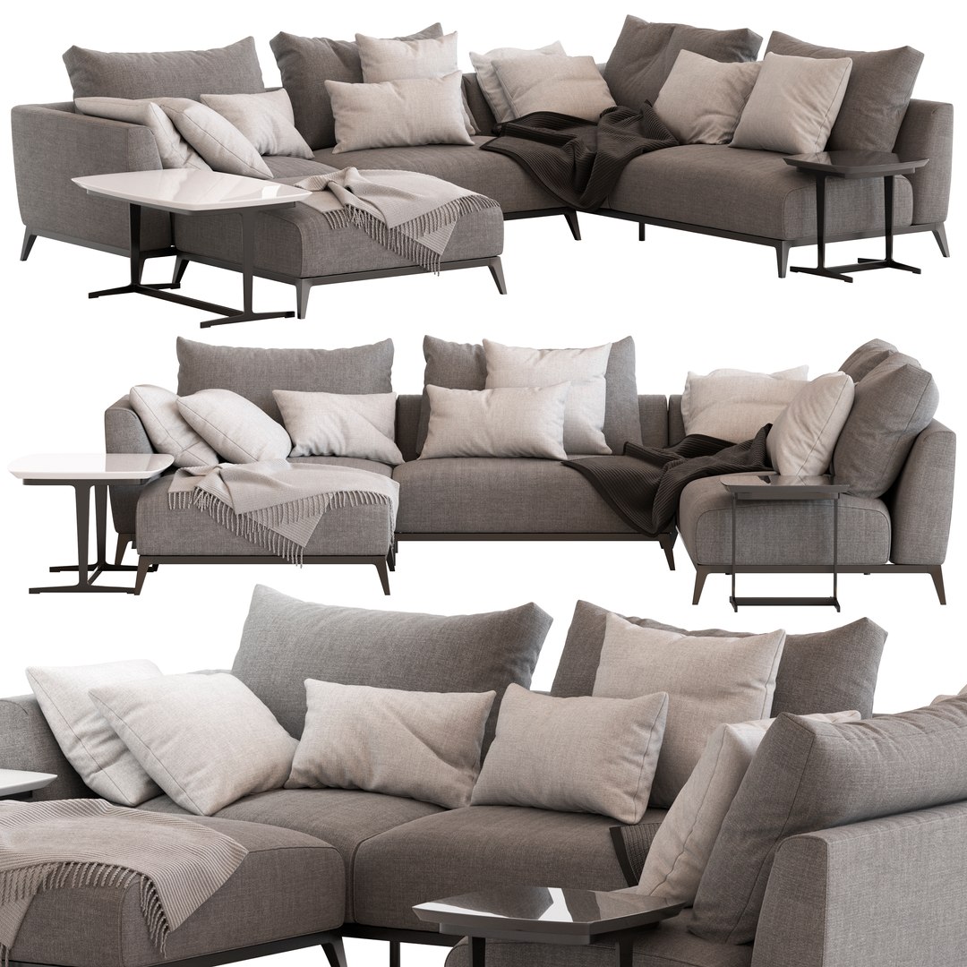 3D Flou Oliver Sofa type5 model - TurboSquid 2179045
