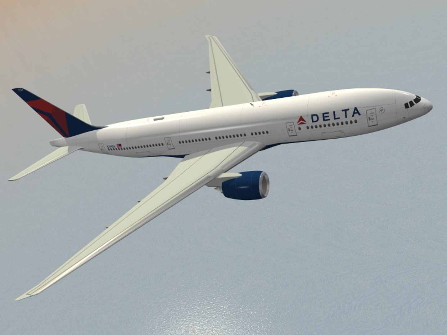 3d B 777-200 Lr Delta