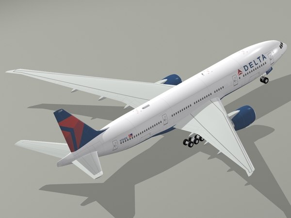 3d b 777-200 lr delta