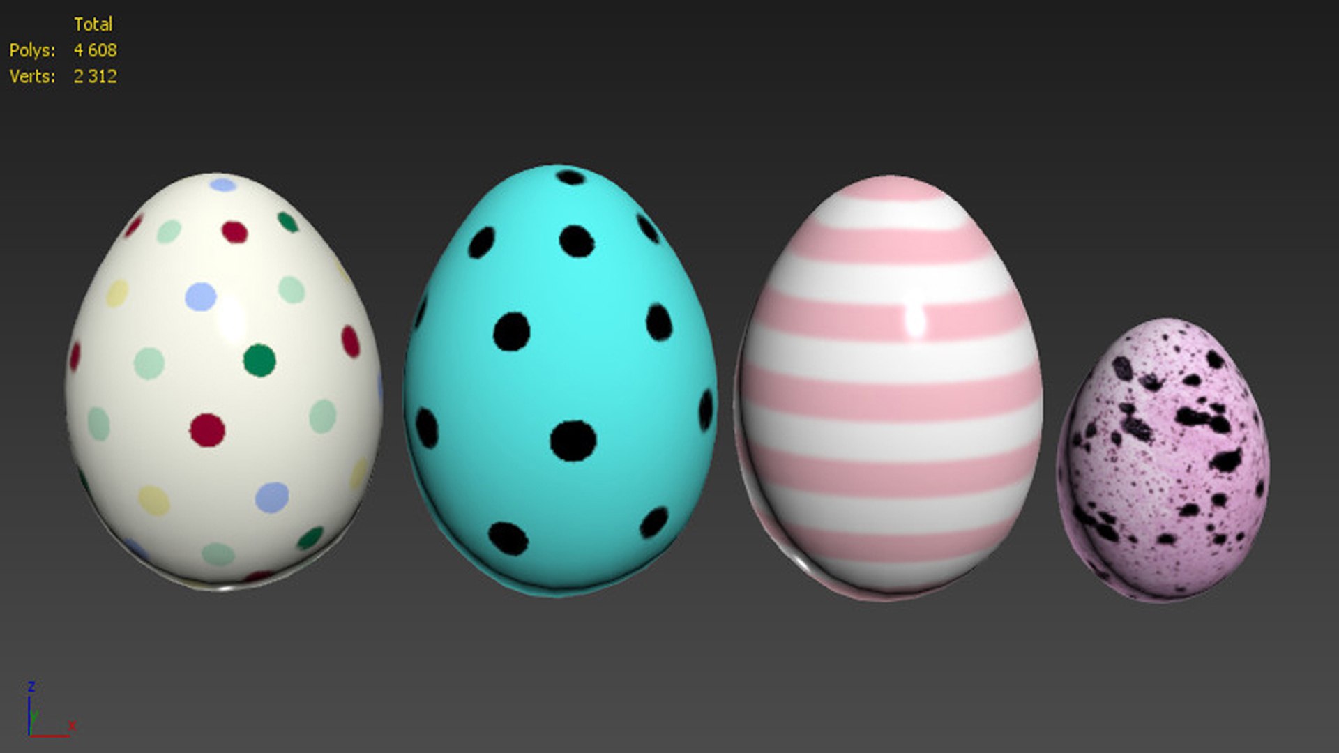 Easter Egg Collection 3D Model - TurboSquid 2197906