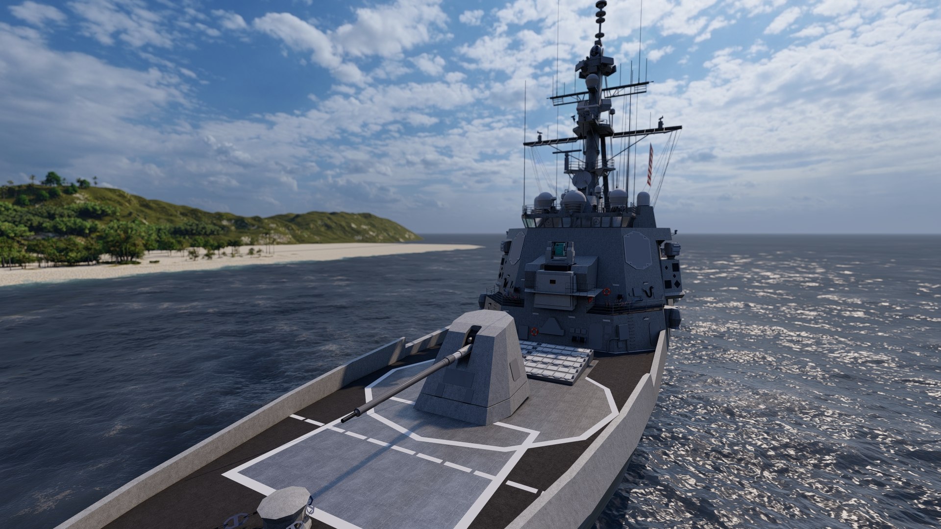 3D Arleigh Burke-class Destroyer - TurboSquid 2331978