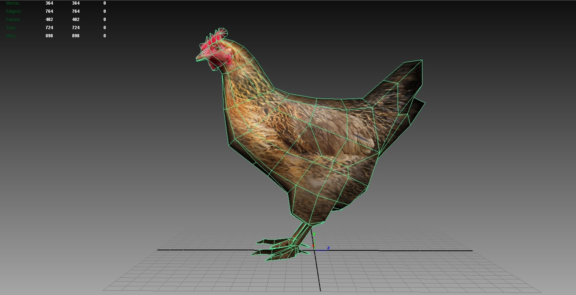 Chicken Rigged Animations 3d Model