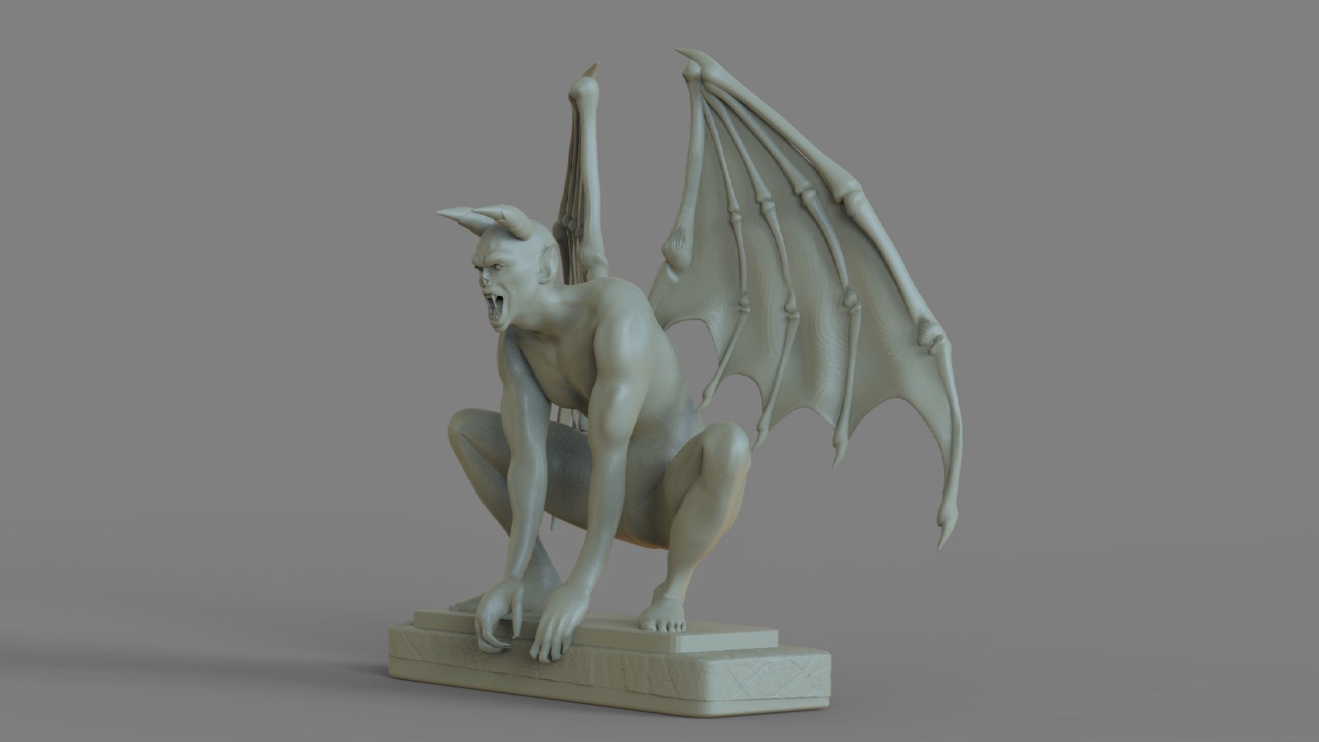 The Demon Gargoyle 3D Model - TurboSquid 1947665