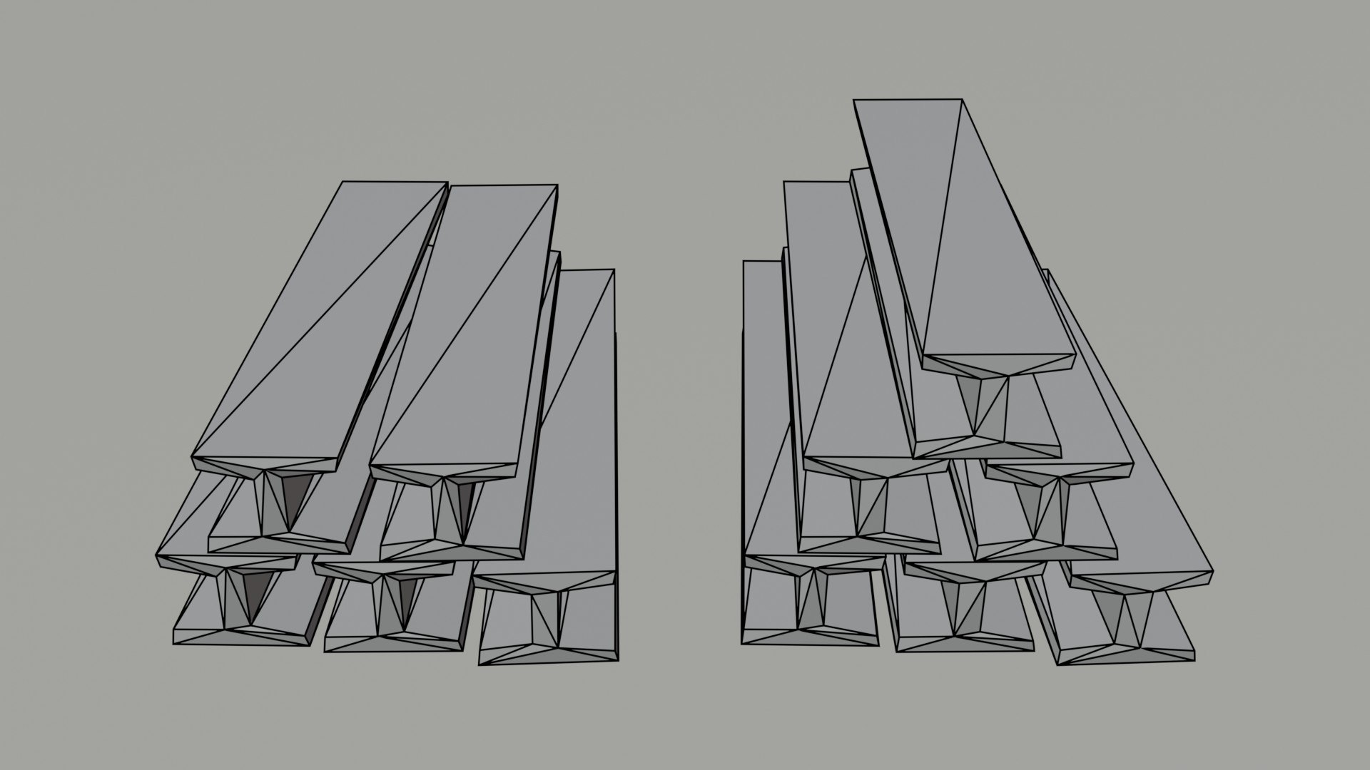 3D Low-poly Cartoon Industrial Metal Beams Polygonal Style - TurboSquid ...