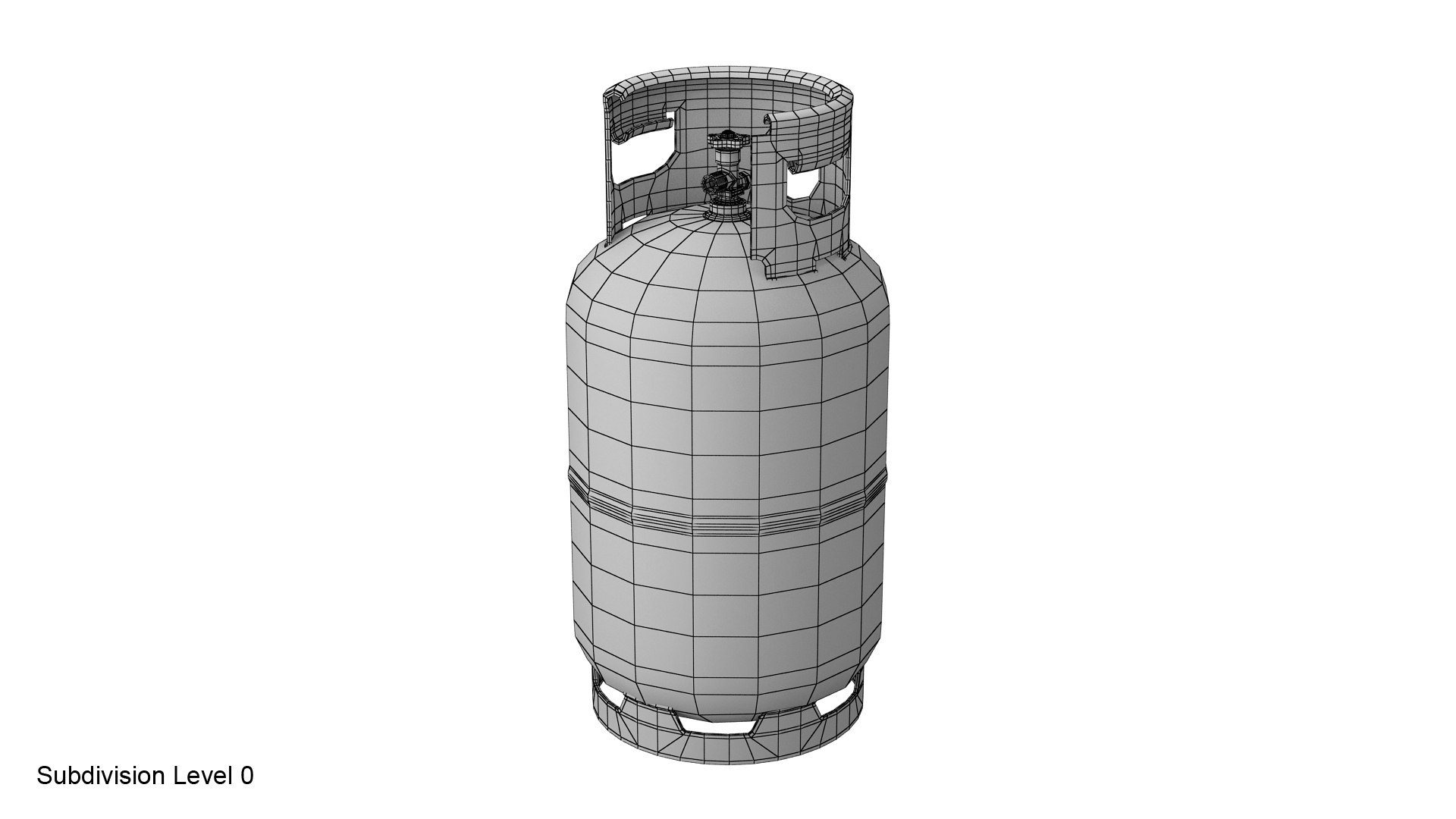 3D gas cylinder model - TurboSquid 1698716