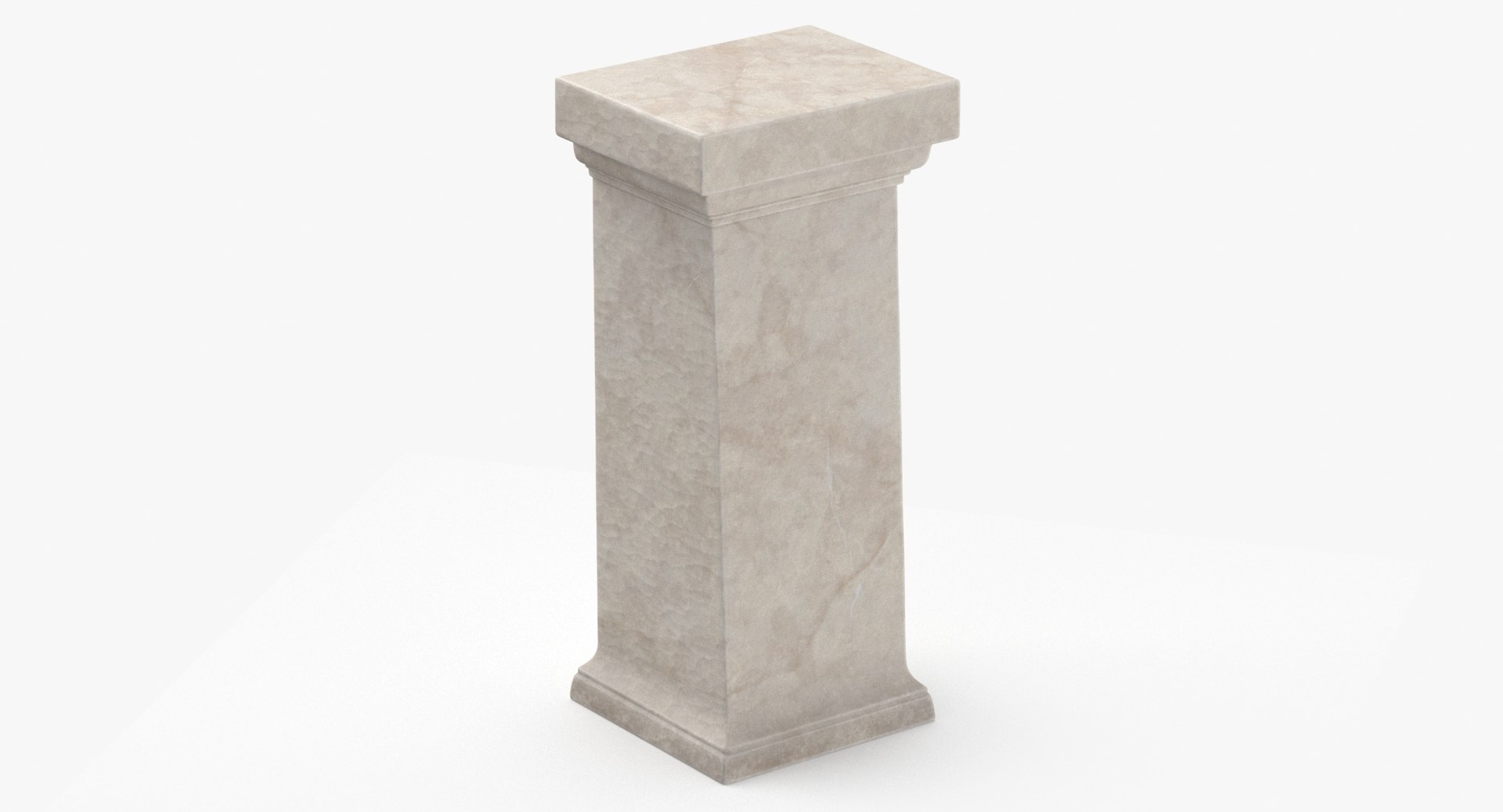 3D Roman Statue Pedestal 02 Model - TurboSquid 2158997
