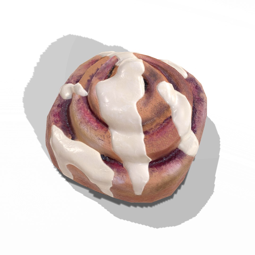Bun BlueBerry Model - TurboSquid 2033328
