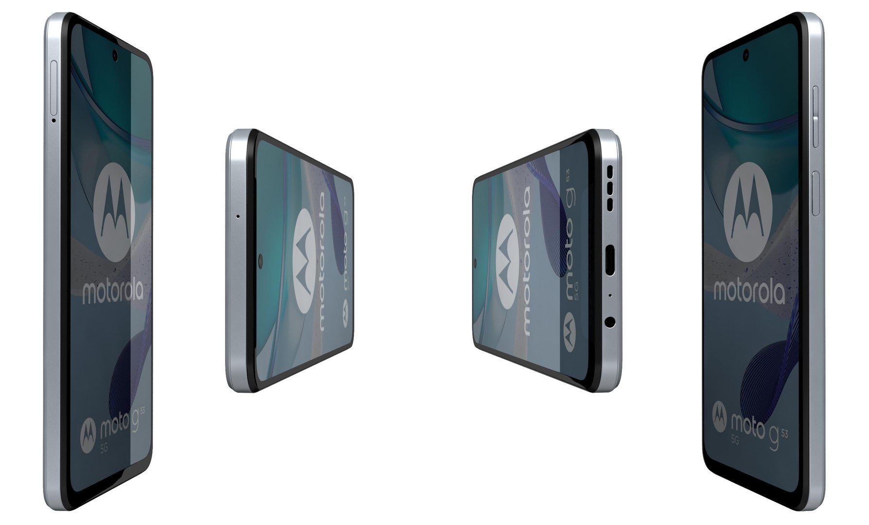 Motorola Moto G53 Blue model - TurboSquid 2022650