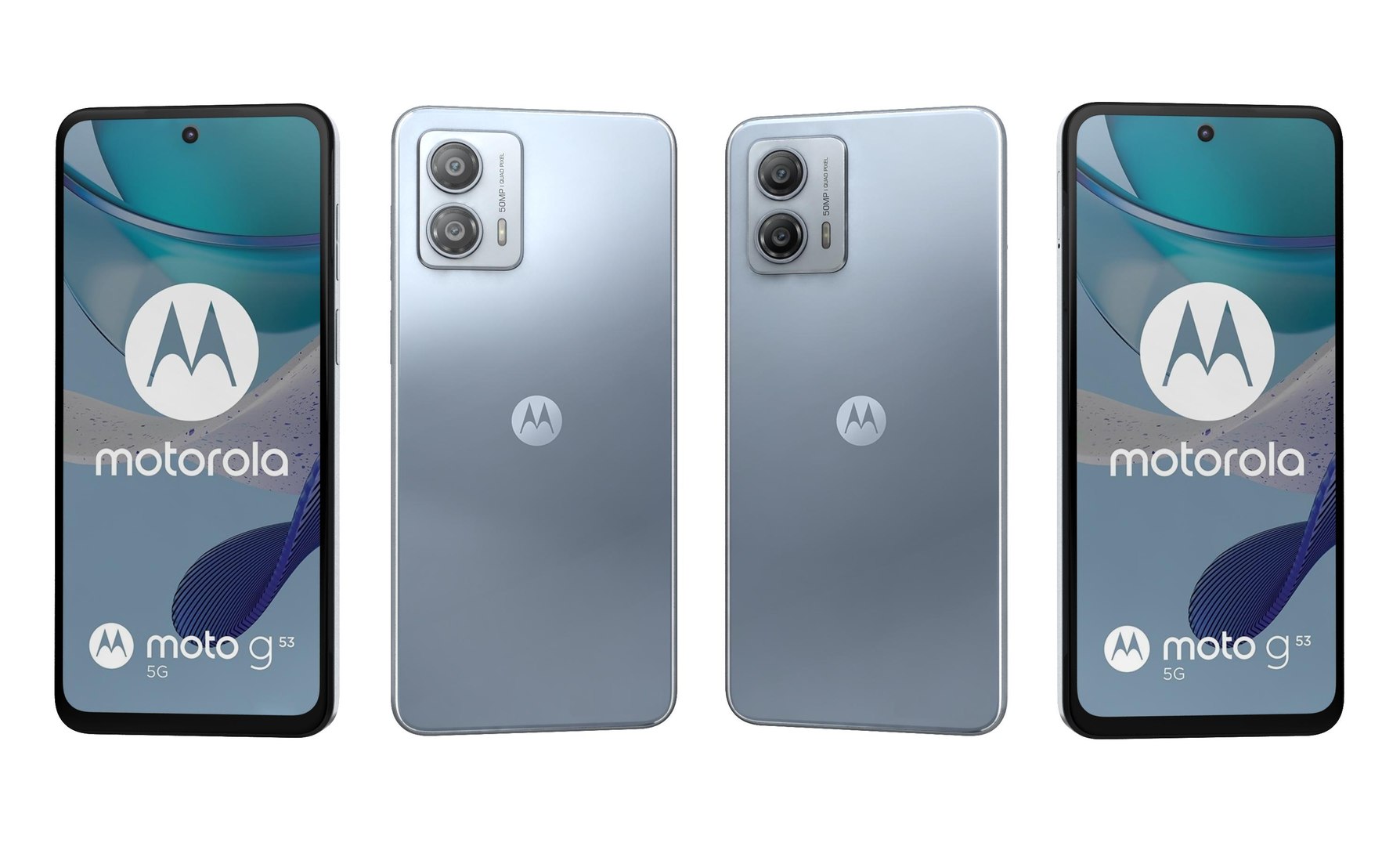 Motorola Moto G53 Blue model - TurboSquid 2022650