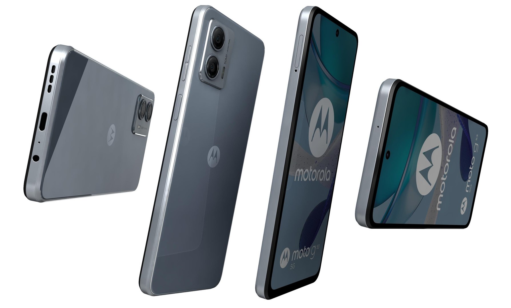 Motorola Moto G53 Blue model - TurboSquid 2022650