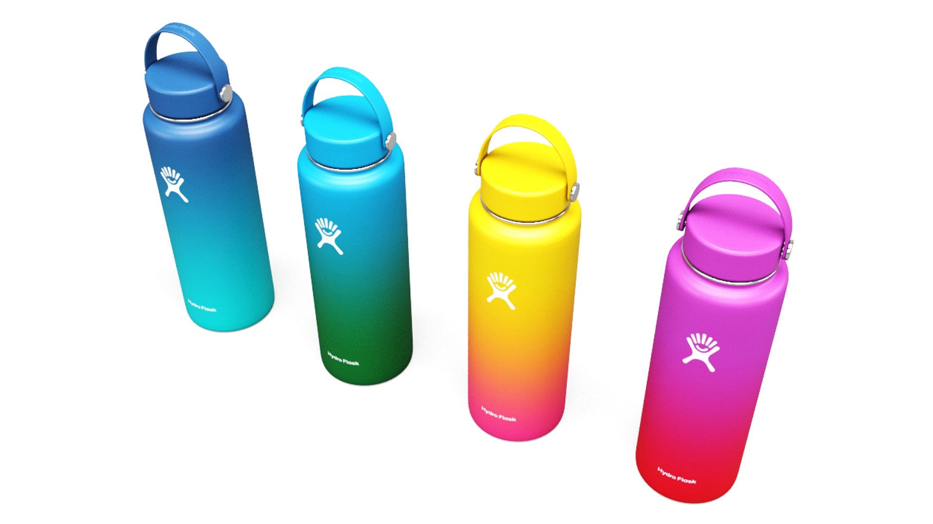 Hydro Flask Ombre Bottle Series 3D Model - TurboSquid 1931048