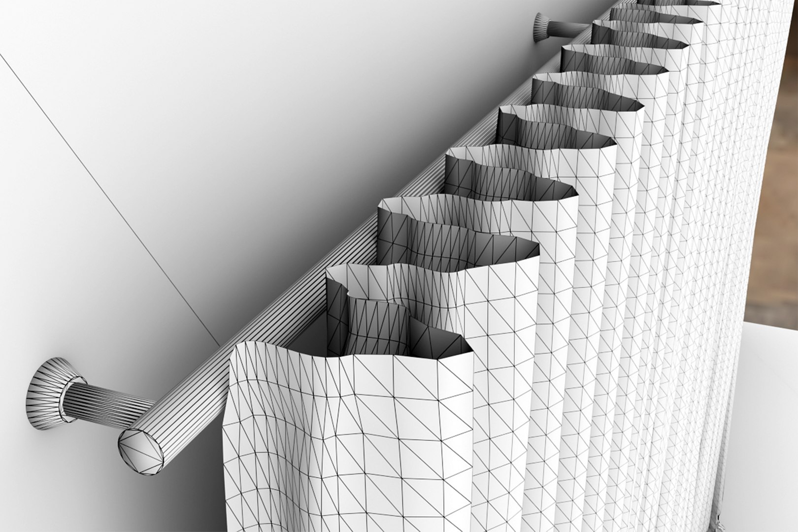 3D Curtains 02 Cloth Model - TurboSquid 1654837