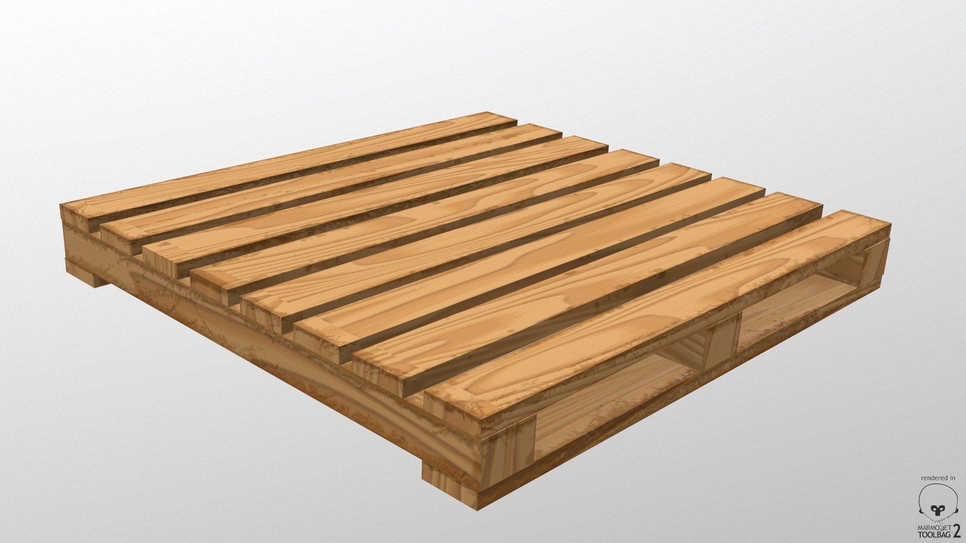 3d Model Pallet Pbr Ready