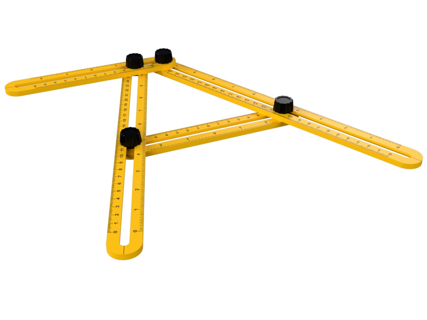 3D Ruler Multi Angle Model - TurboSquid 1364095