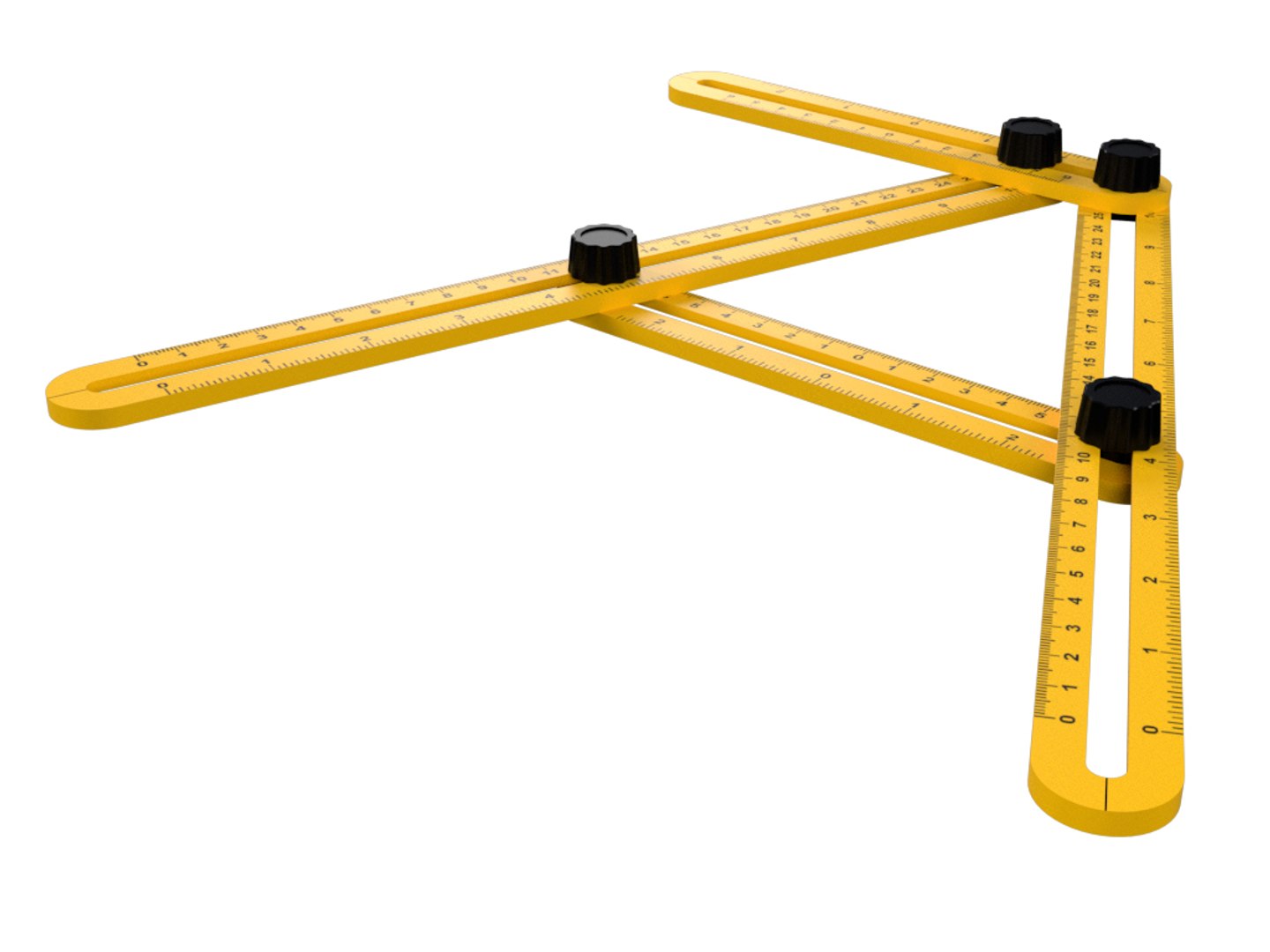 3D Ruler Multi Angle Model - TurboSquid 1364095