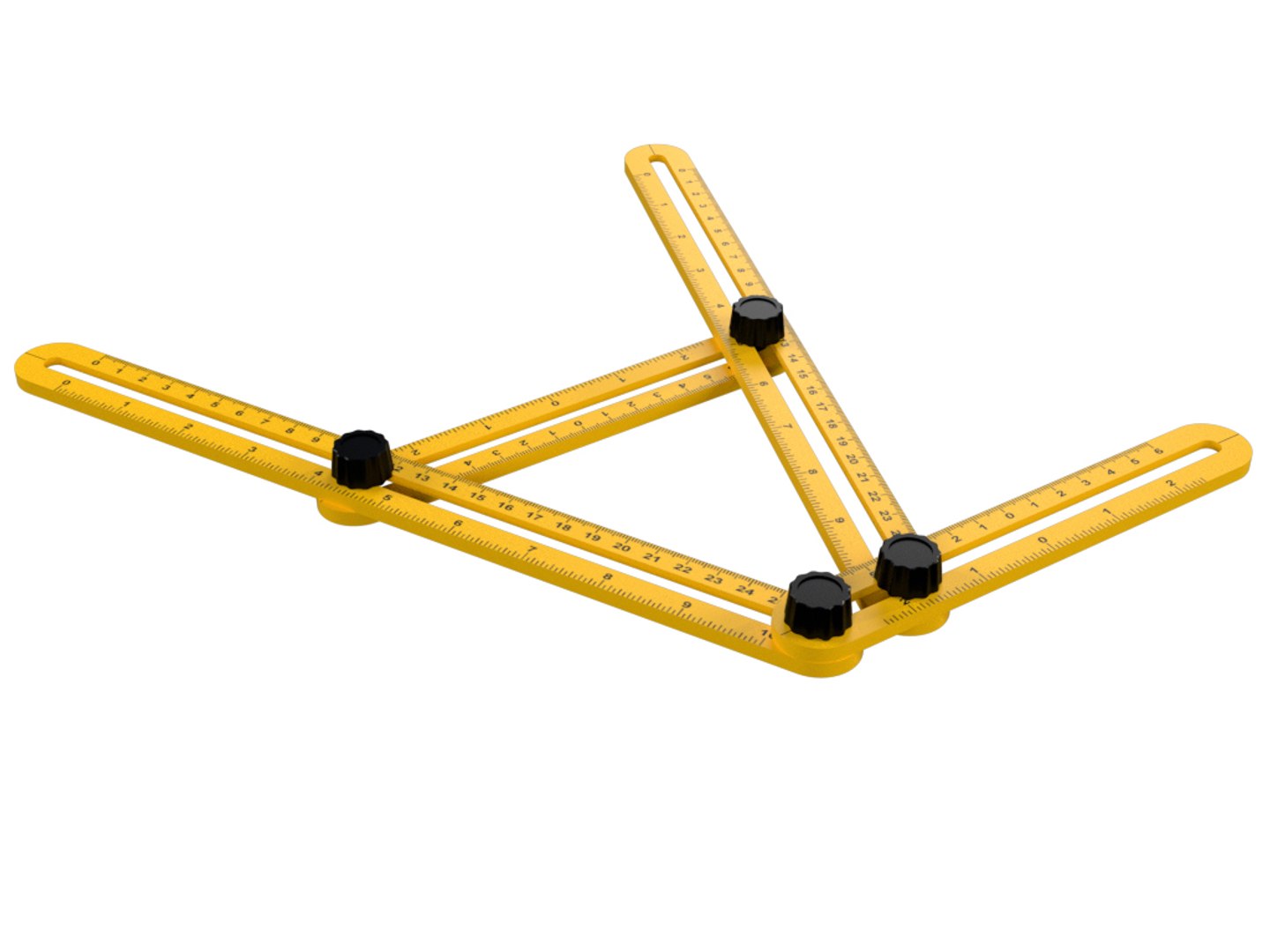 3D Ruler Multi Angle Model - TurboSquid 1364095