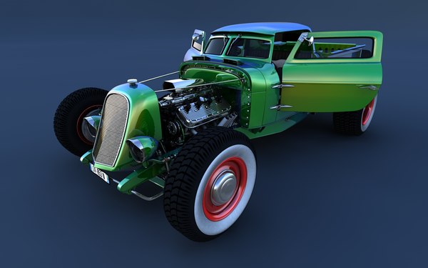 Hot Rod 3D Models for Download | TurboSquid