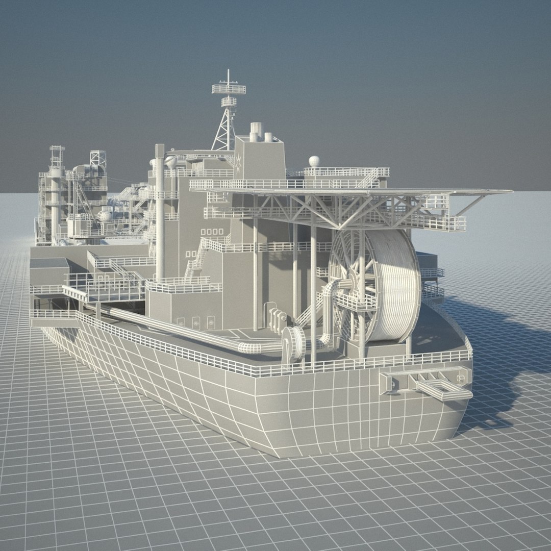 Fpso Floating Production 3d Model