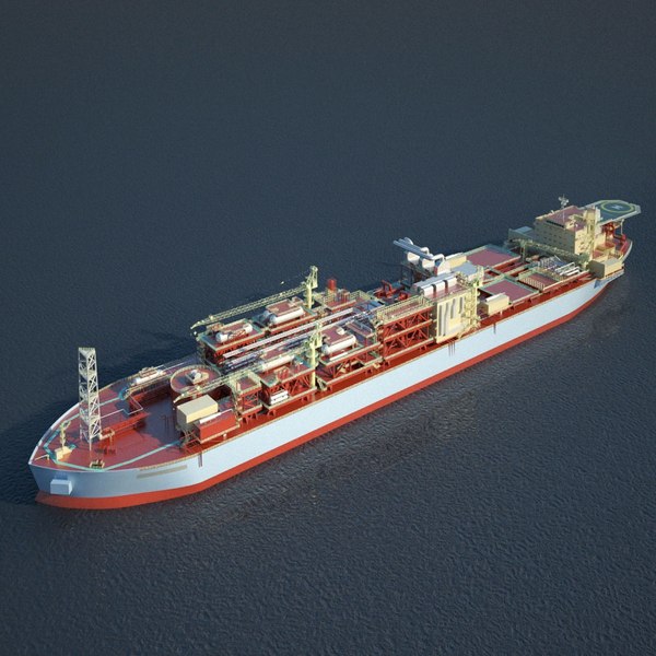 fpso floating production 3d model