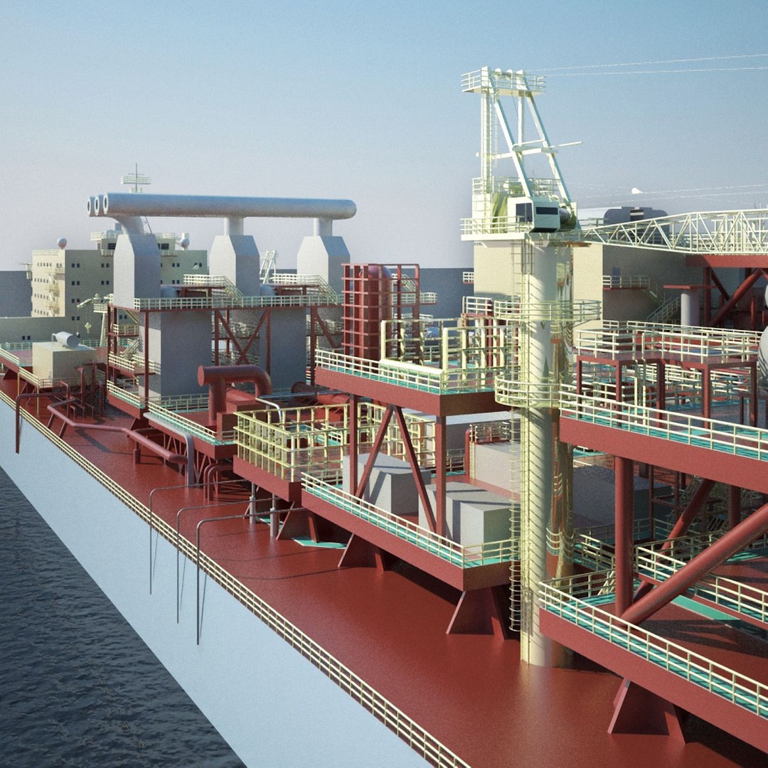 Fpso Floating Production 3d Model