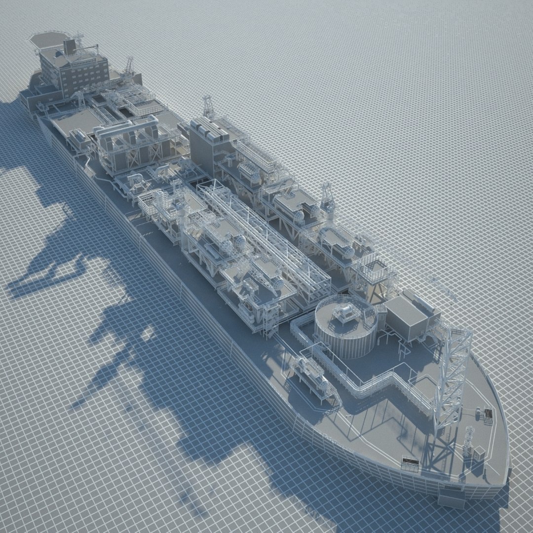 Fpso Floating Production 3d Model
