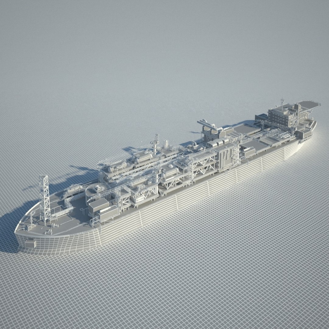 Fpso Floating Production 3d Model