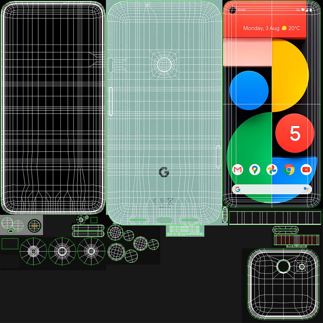 5g mobile phone google 3D model - TurboSquid 1670076