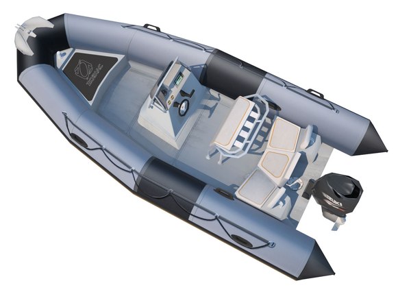 3d inflatable boat zodiac 550 model