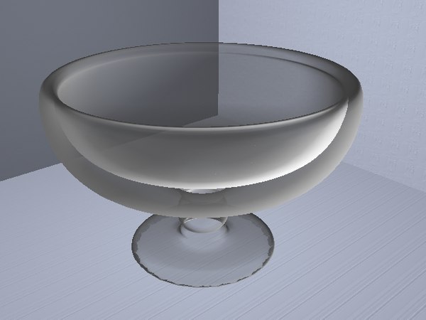 glass bowl 3d w3d