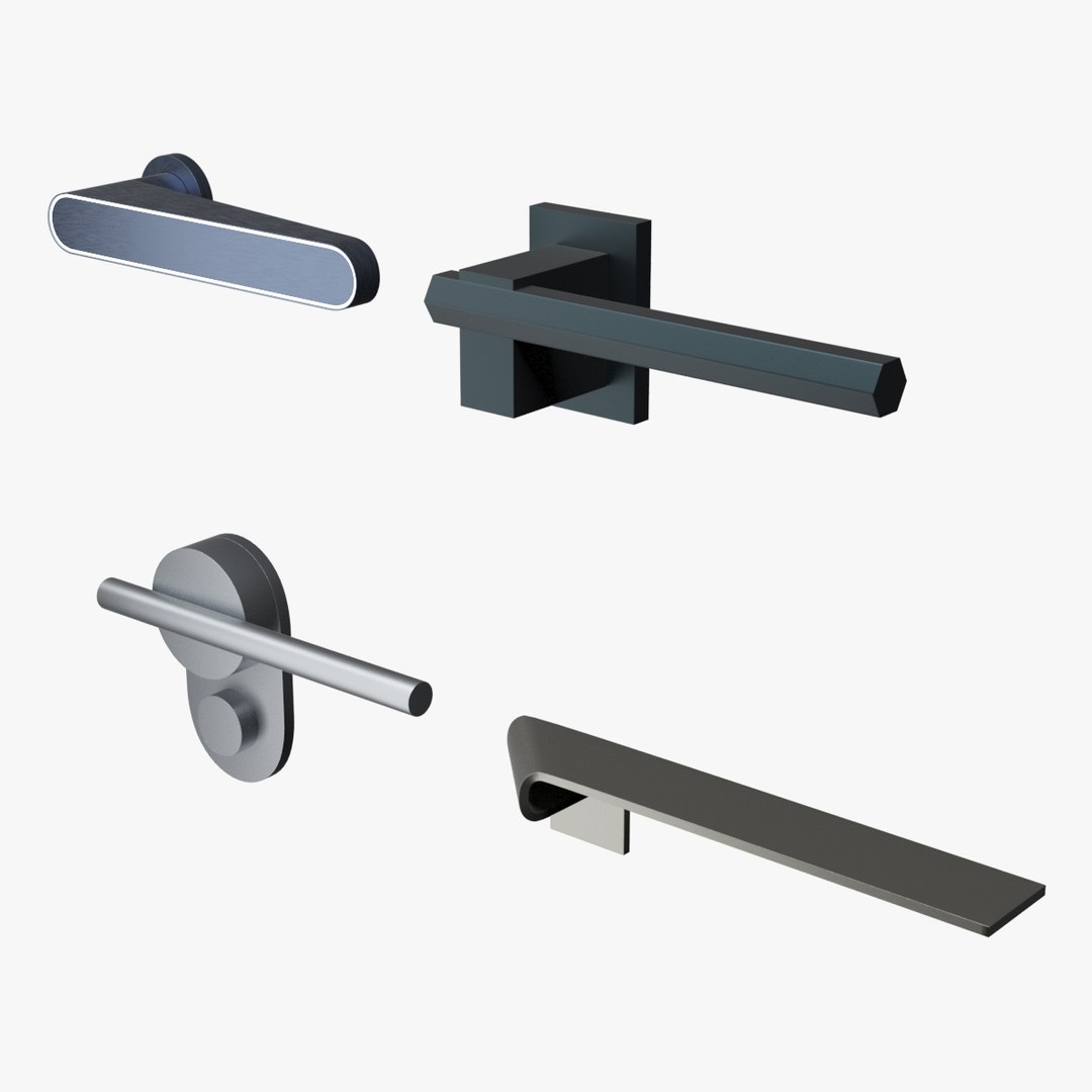 Door Handles Collection Set 3 3D Model - TurboSquid 1996888