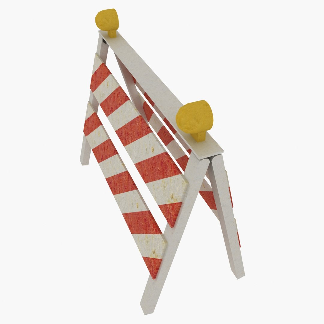 Roadwork Sign 3d Model