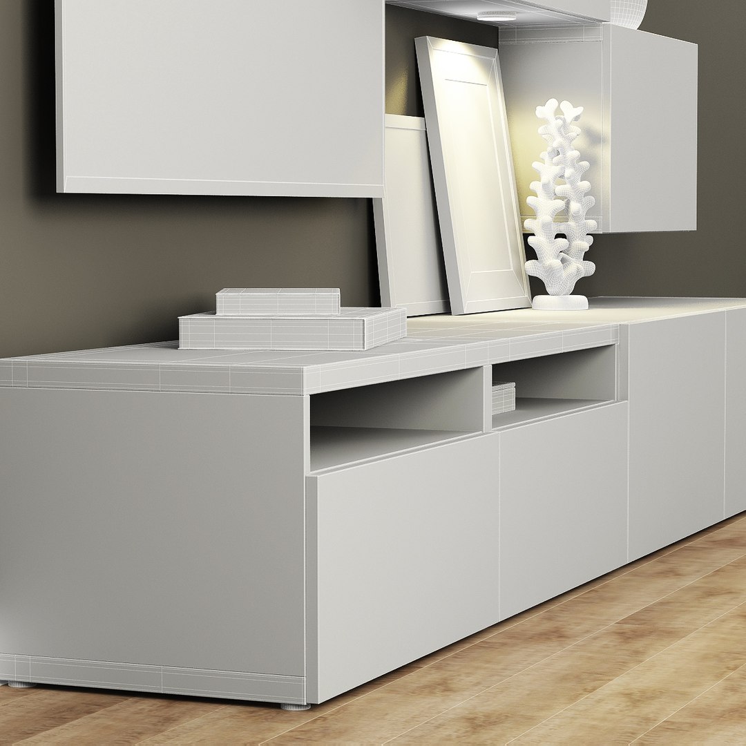 3d Decor Besta Ikea 591 Model