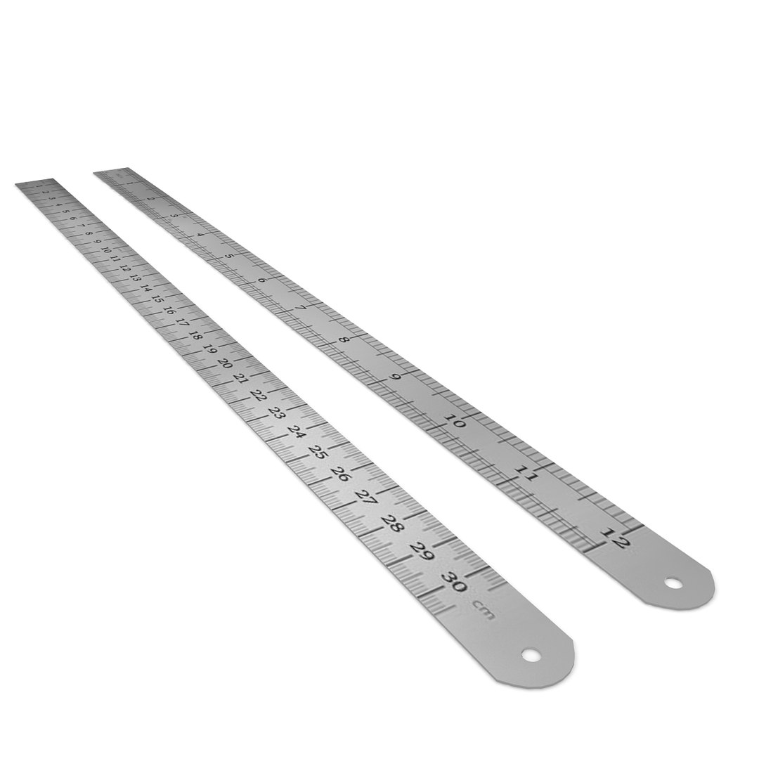 Metal Ruler 3D Model - TurboSquid 1369953