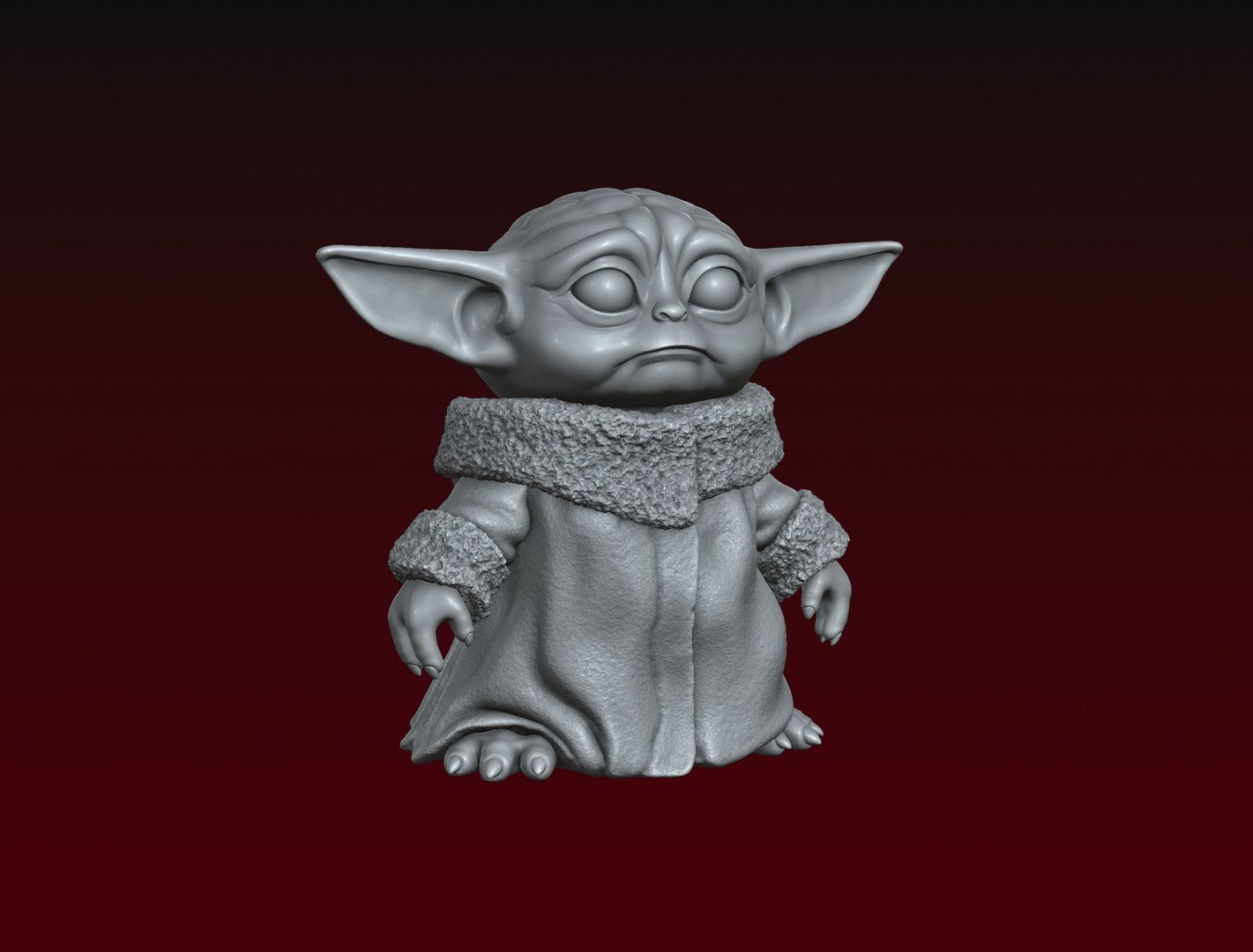 3D Baby Yoda 3D Print - TurboSquid 1875956