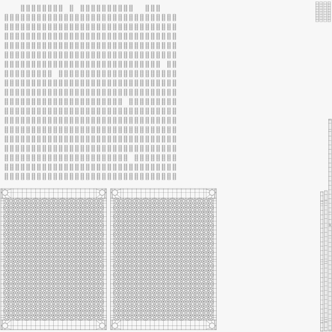Electronics Perfboard 80x60mm 3D model - TurboSquid 2157129