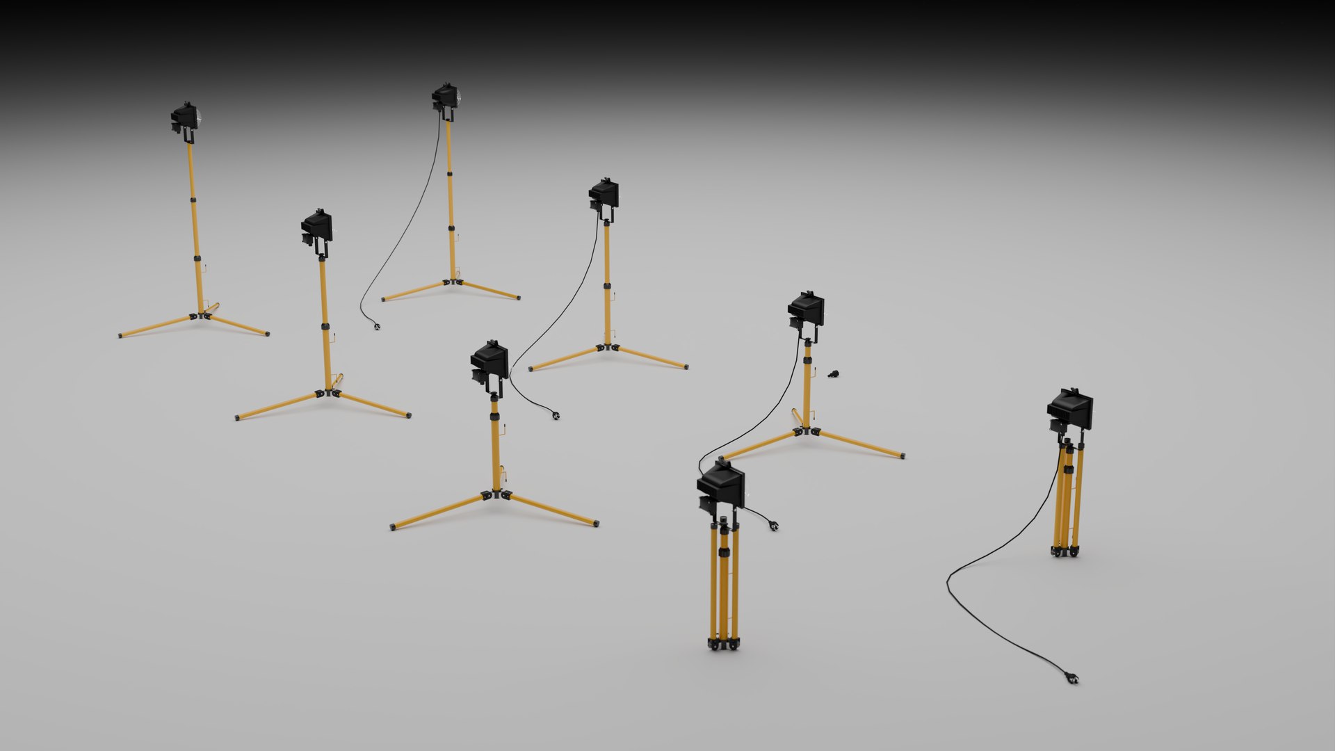 Construction Halogen Lamp 3D Model - TurboSquid 2225945