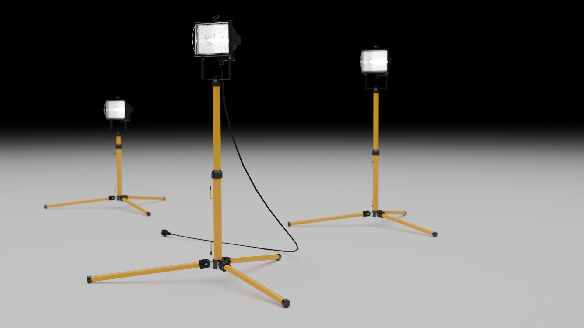 Construction Halogen Lamp 3D Model - TurboSquid 2225945