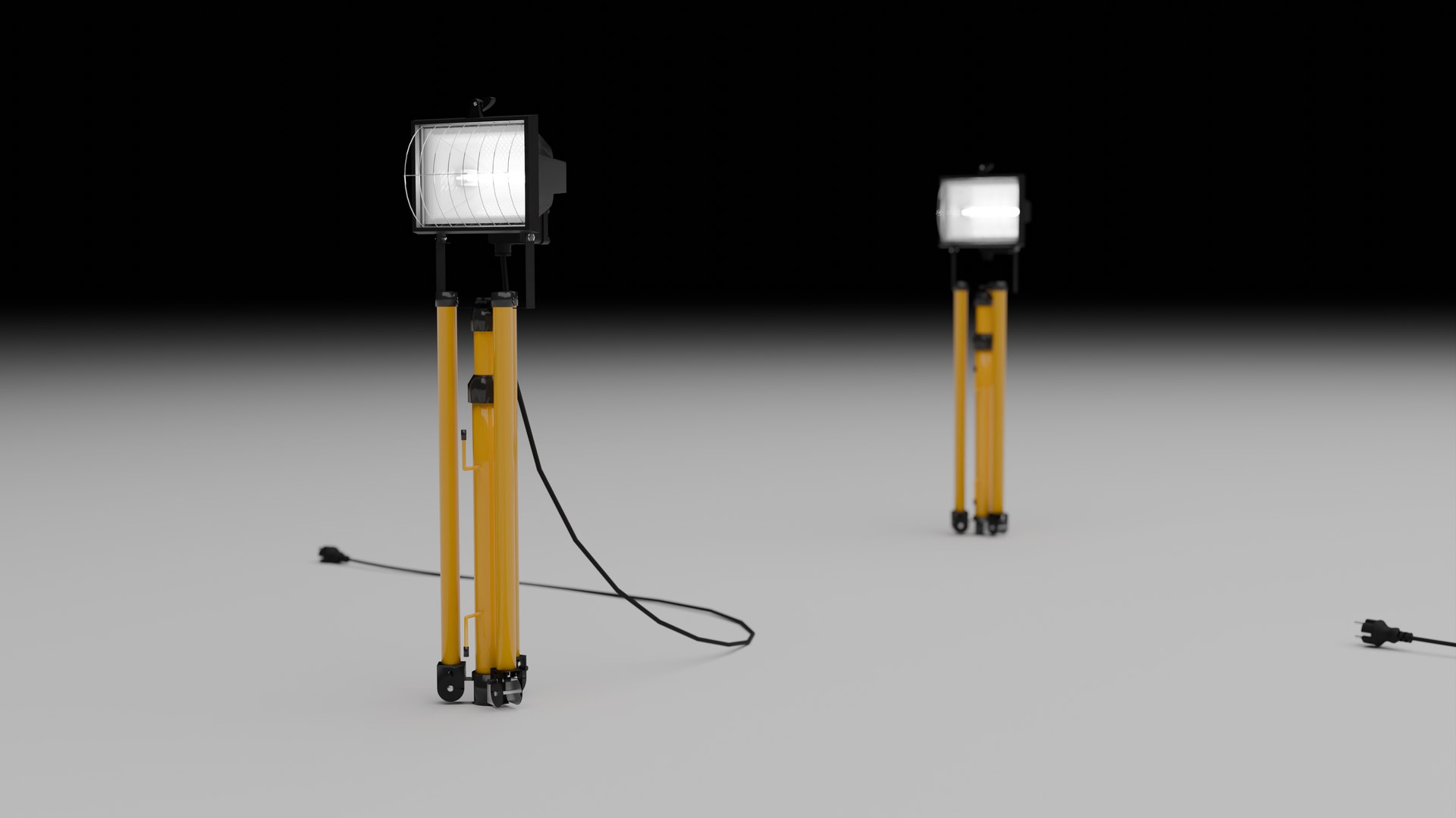 Construction Halogen Lamp 3D Model - TurboSquid 2225945
