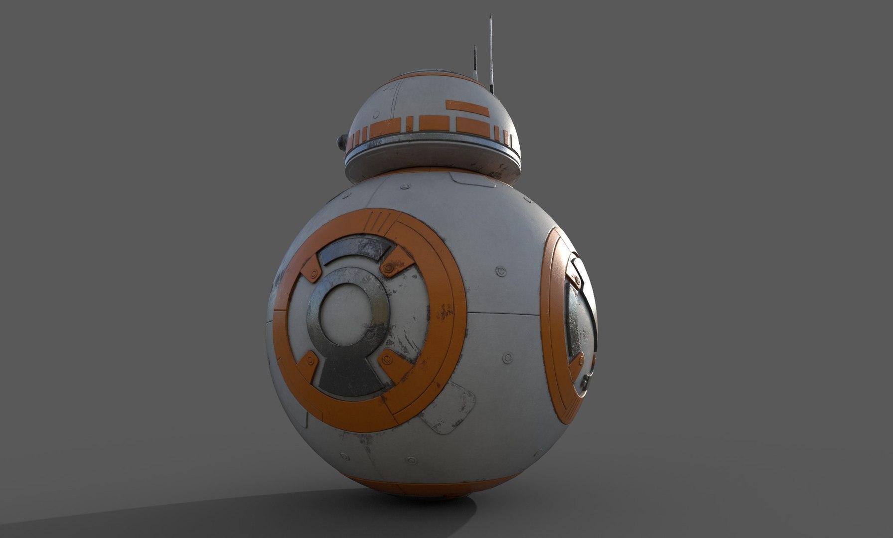 StarWars - BB8- Droid - Game Ready- Lowpoly Detailed 3D Model - TurboSquid 2387747