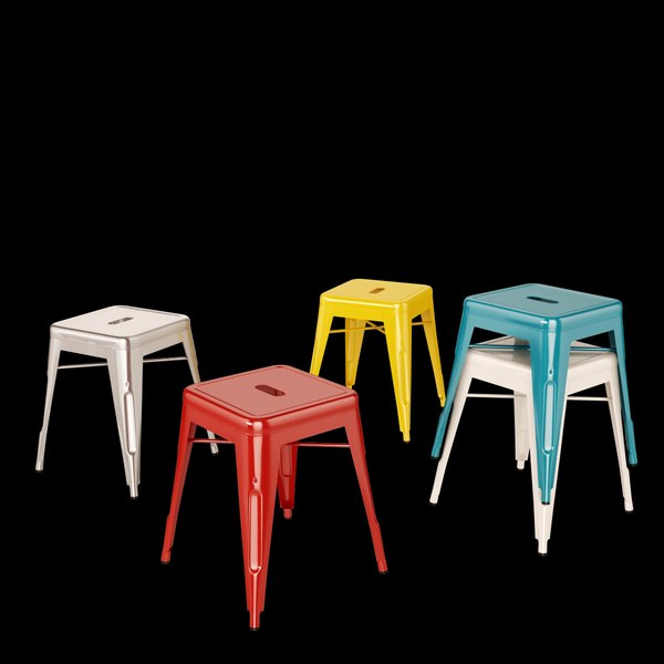 3d model tolix stool h45