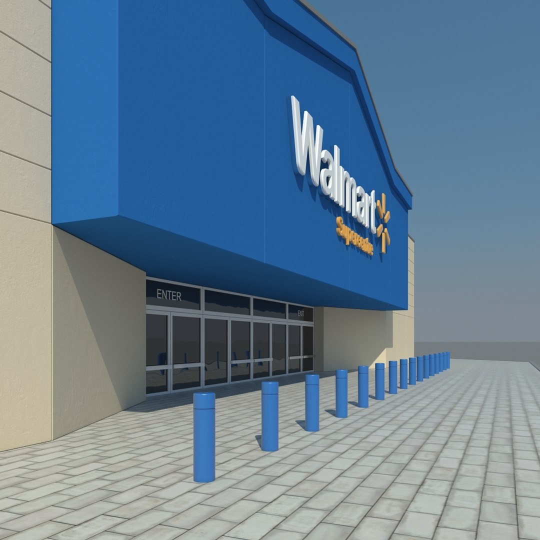 3d Model Walmart Centere