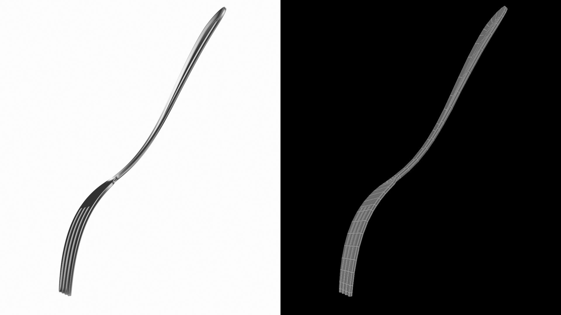 Salad Fork Classic Cutlery 3D Model - TurboSquid 2219632