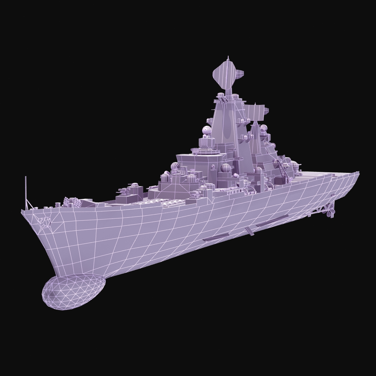 kirov battlecruiser cruiser 3d model