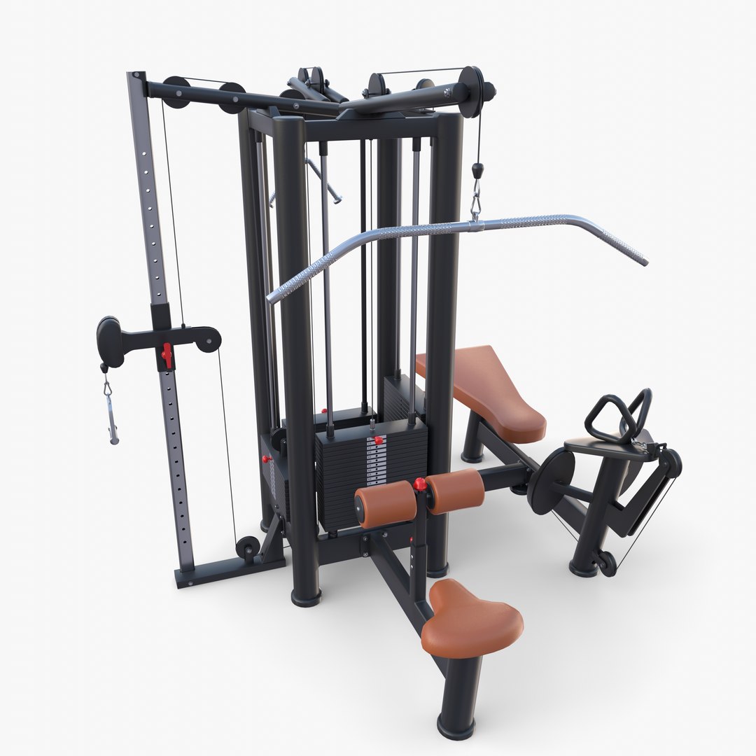 4 Multi Station Jungle Machine V2 3D - TurboSquid 2012948