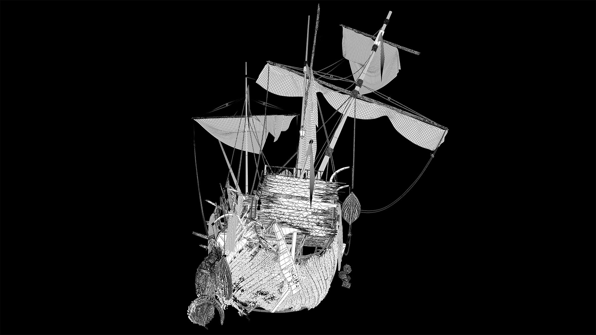 3D Ship Broken - TurboSquid 2029955