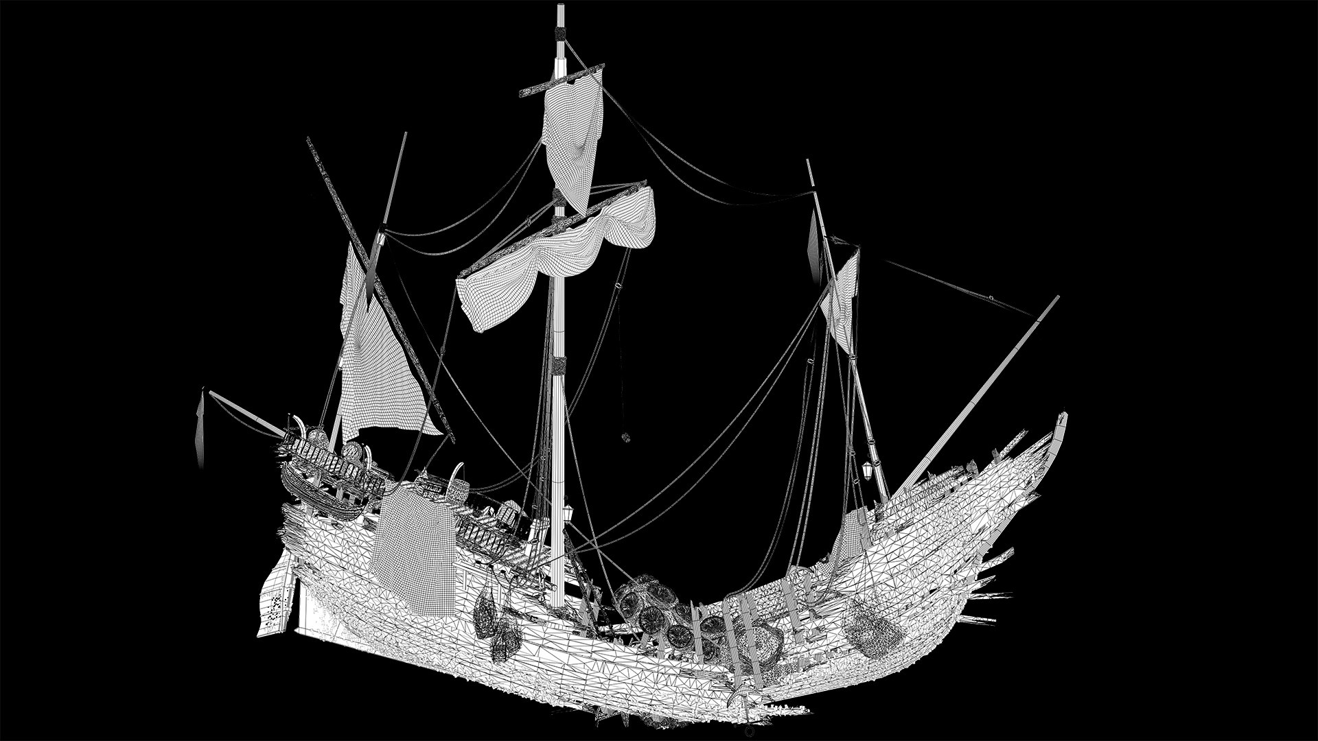 3D Ship Broken - TurboSquid 2029955